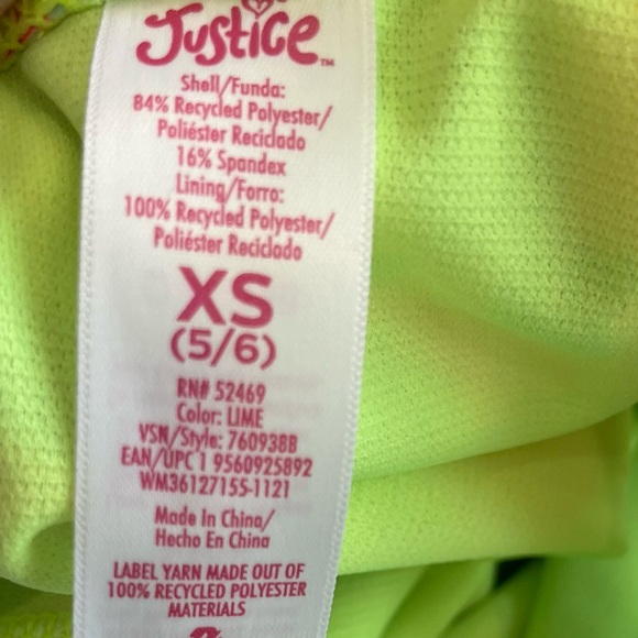 Justice | Swim | Nwt Justice Brand One Piece Girls Swimsuit Size Xs 56 ...